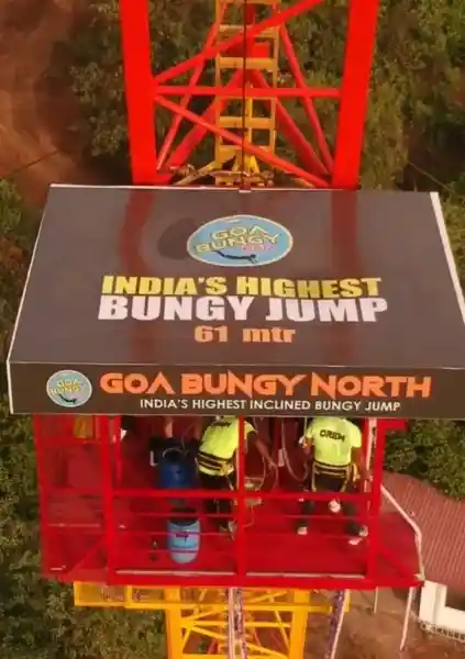 Thrill of bungee jumping in Goa with Gravity Water Sports Goa